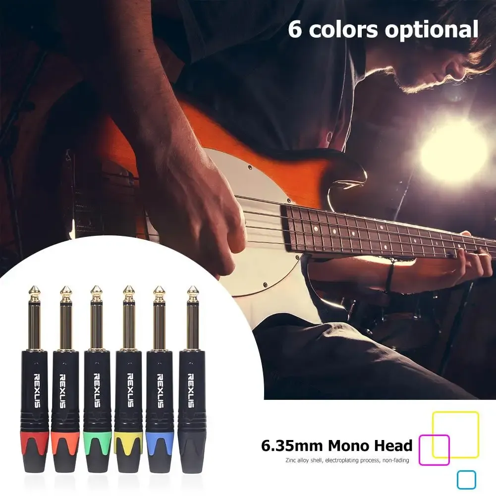 DHgate.com:Mono 6.35mm Jack Plug, DIY Soldering Audio Connector for ...