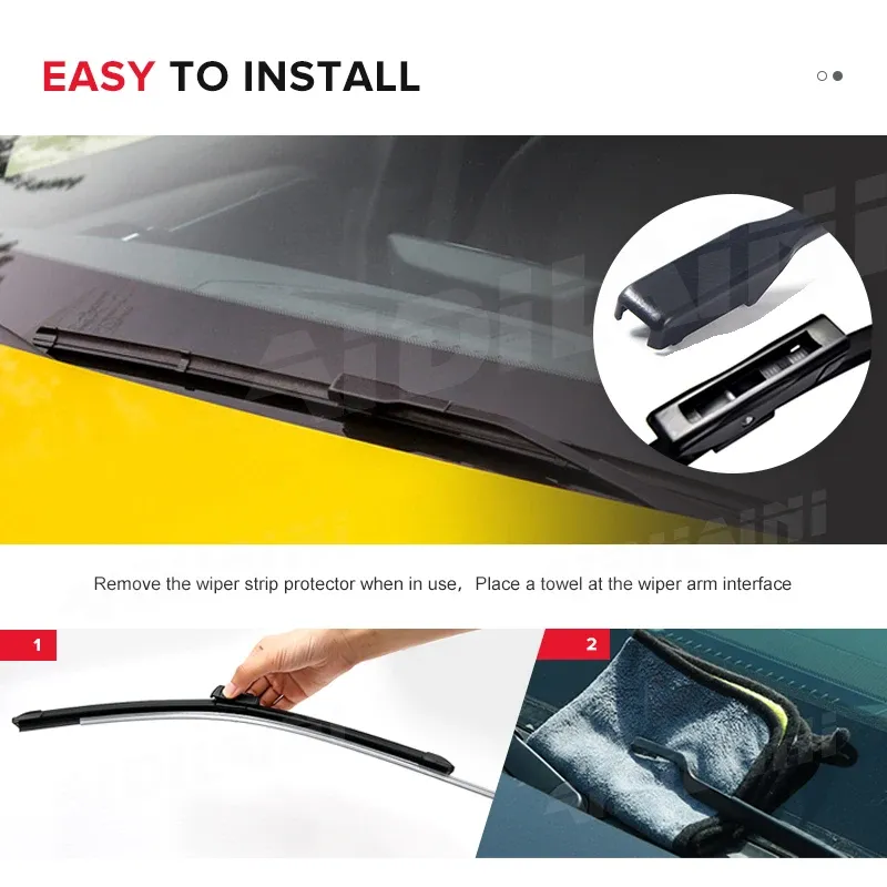 DHgate.com:MIDOON Wiper Blades Kit: Complete Front & Rear Windscreen ...