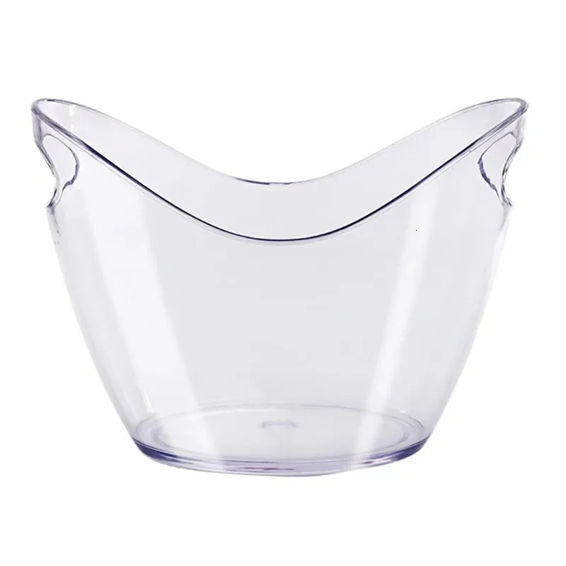 Clear Acrylic Ice Bucket Portable And Sturdy Drink Tub For Parties ...