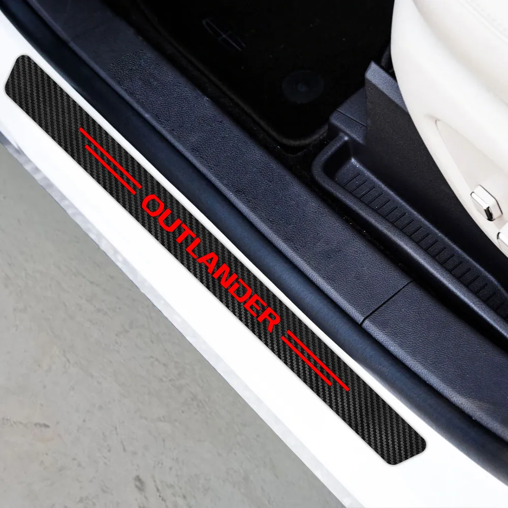 Mitsubishi Lancer EX Door Sill Protectors, Anti-Scratch Carbon Fiber ...