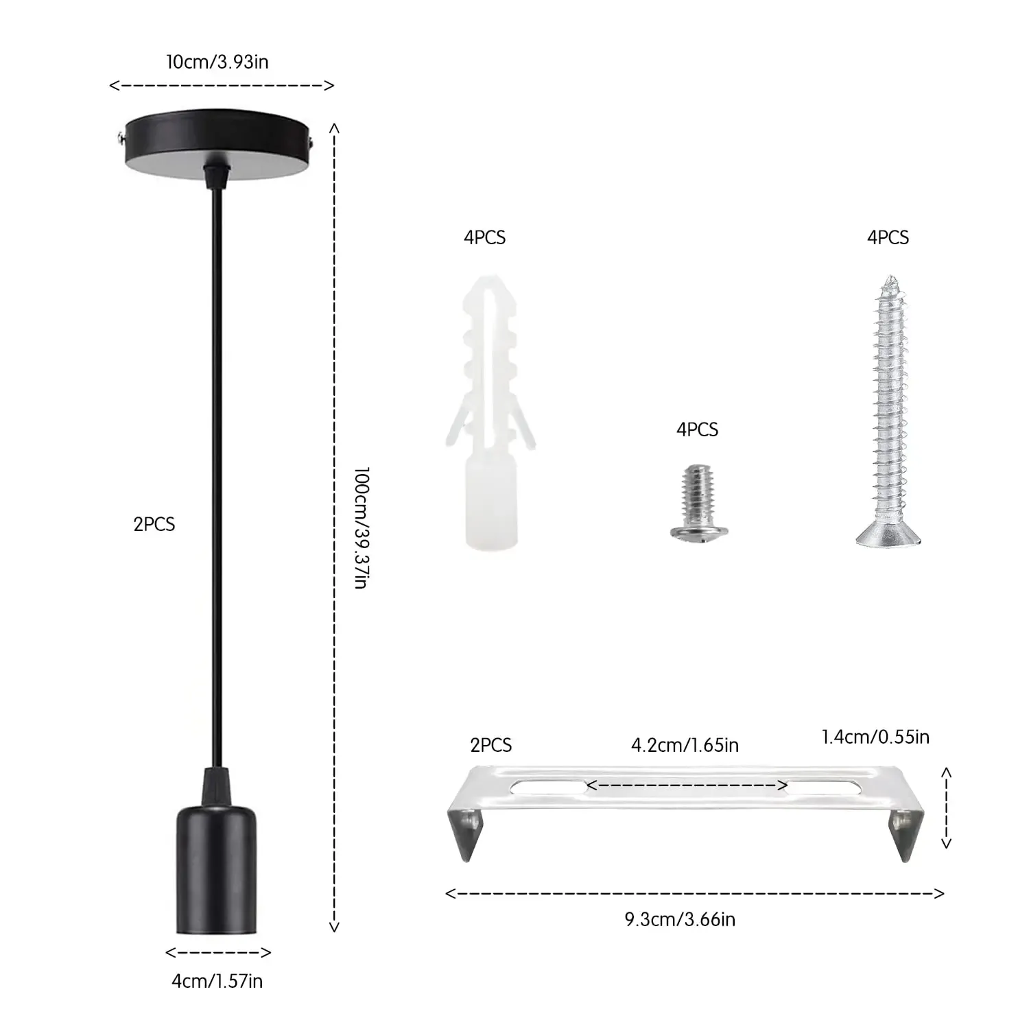 DHgate.com:E26/E27 Socket Pendant Light Lamp Holder for DIY Retro ...