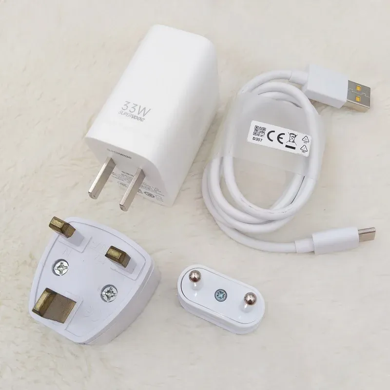 OPPO 33W SuperVOOC Charger - Fast Charging Adapter with USB Type-C ...
