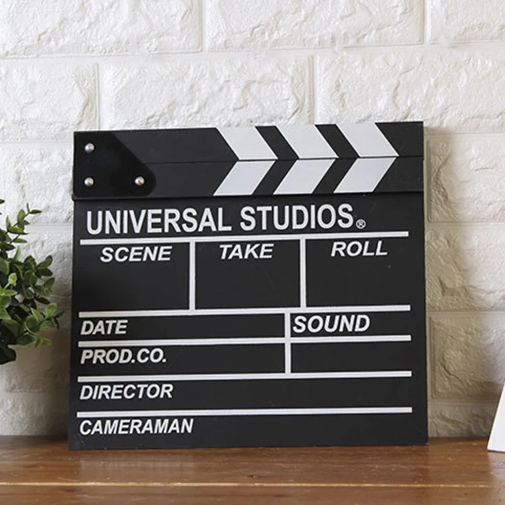 DHgate.com:Wooden Clapperboard: 20x20cm Movie Scene Clapper Board for ...