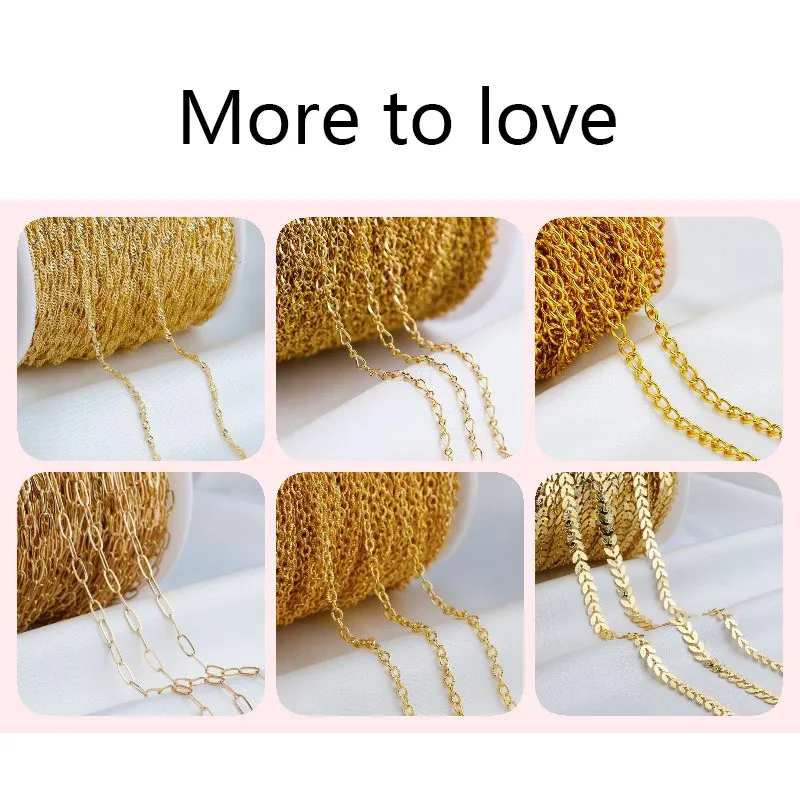 14K Gold Plated Brass Paperclip 14k Gold Link Chain 3 Sizes For DIY Handmade Jewelry Making And Wholesale Crafts From Ddmysmile 7.37 DHgate.Com