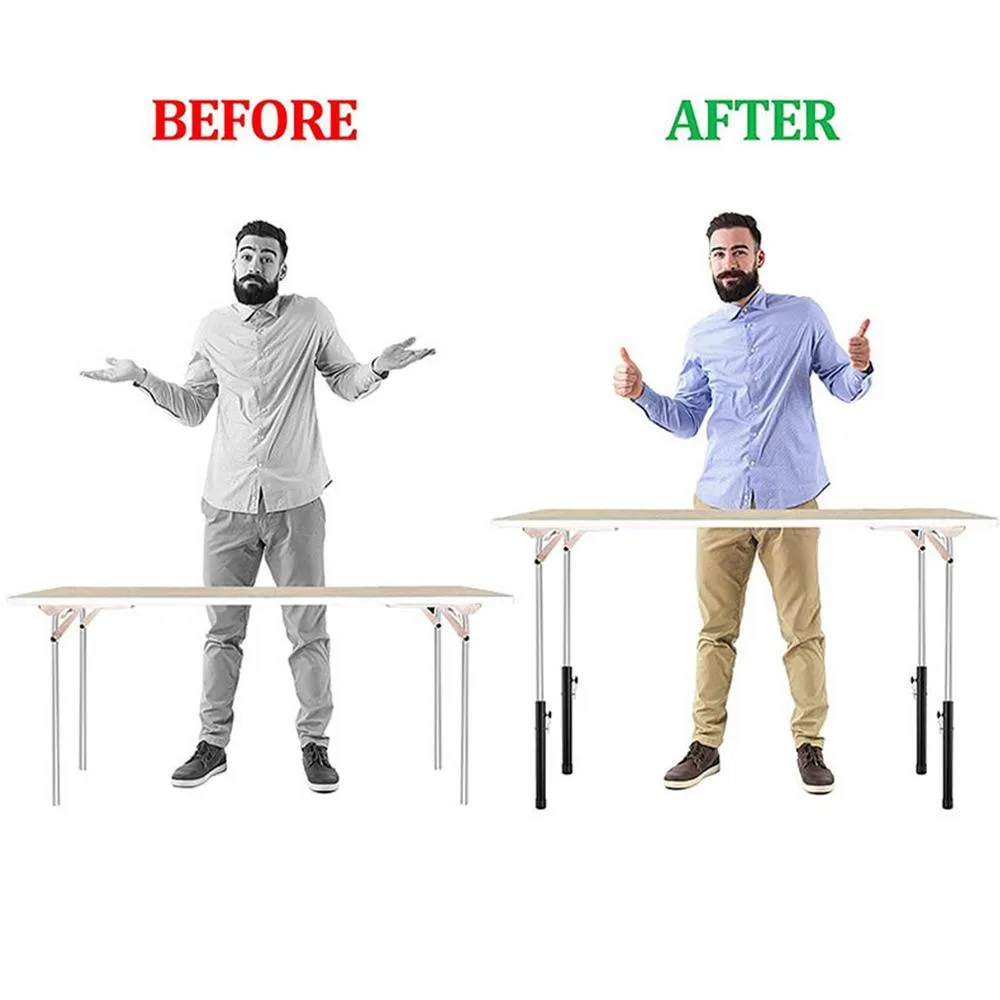 Folding Steel Table Leg Extenders for Laptop Coffee Sofa Support ...