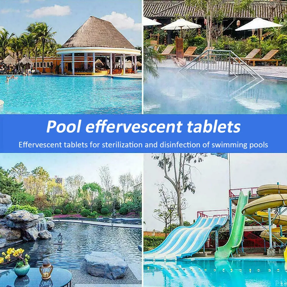 Crystal Clear Pool Tablets: 100-Pack Effervescent Chlorine Tablets for ...
