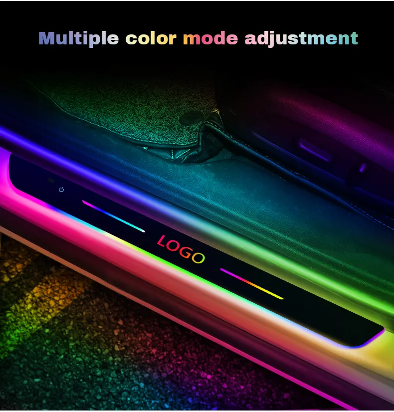 Customized Magnetic Car Door Sill Pedal LED Lights with Infrared Sensor ...