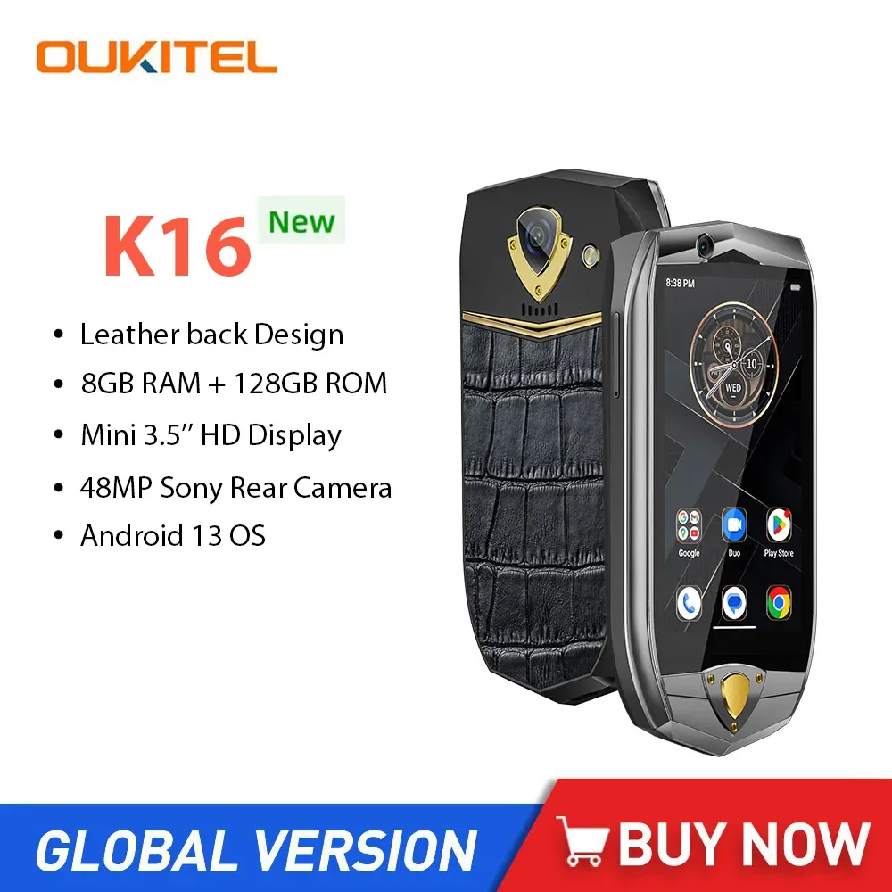 DHgate.com:Oukitel K16 Mini: Compact 3.5" Android 13 Smartphone, 48MP Cam, 8GB+128GB, NFC ...