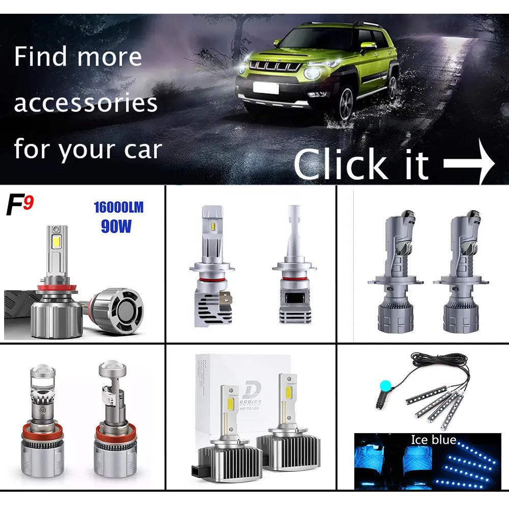 D1S D3S LED Headlights HID D2S D4S D5S D8S D1R D2R D3R Car Bulbs Turbo LED Canbus 20000LM CSP ...
