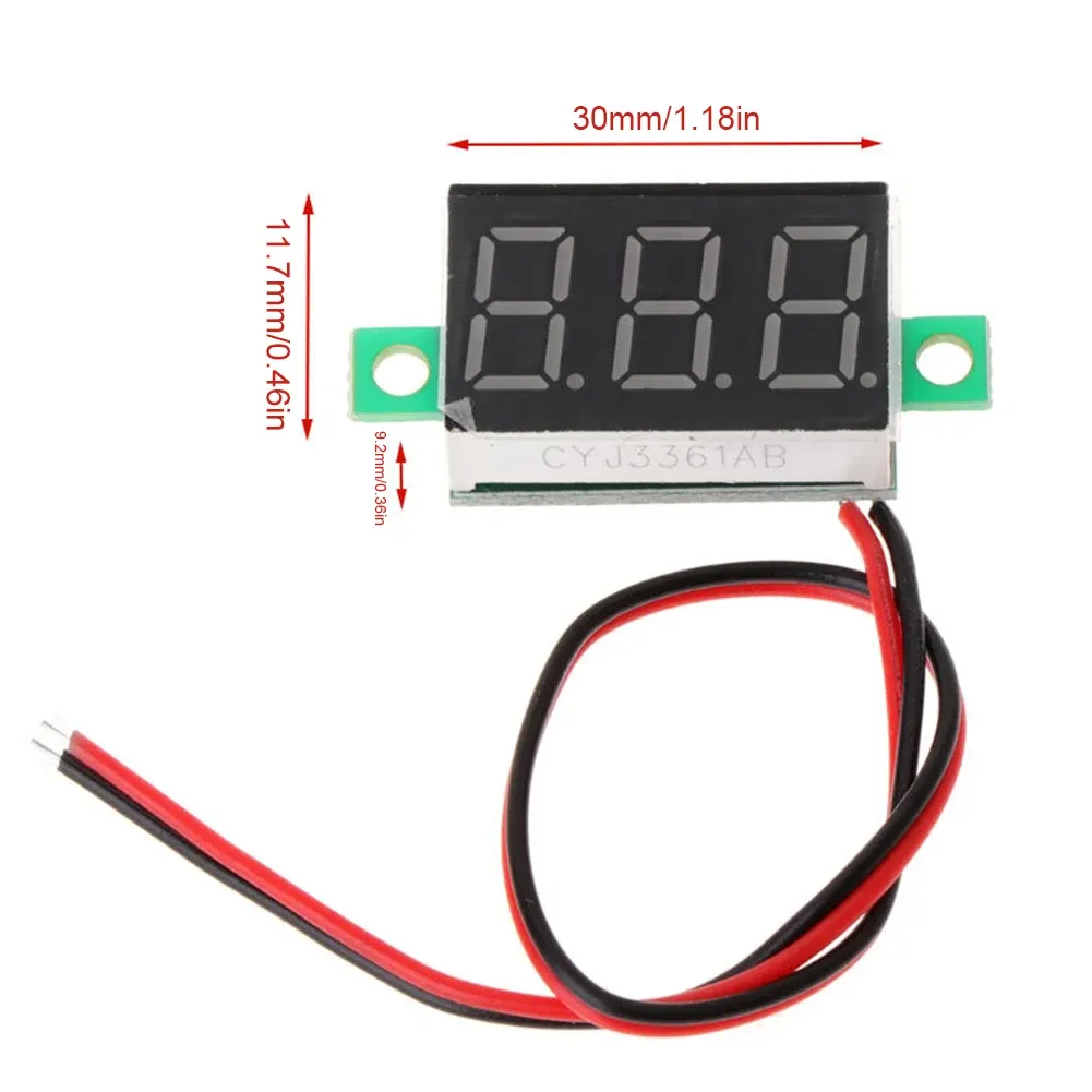 Mini Digital Voltmeter with LED Display - Accurate Pressure Measurement ...