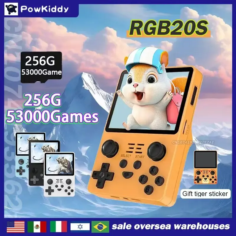 New POWKIDDY RGB20S Dual Card Console Handheld Game... From Ddmyfriend ...