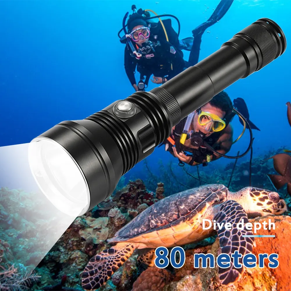 DHgate.com:UpgradedAsafee A33 6000LM IPX8 Waterproof Diving Flashlight ...
