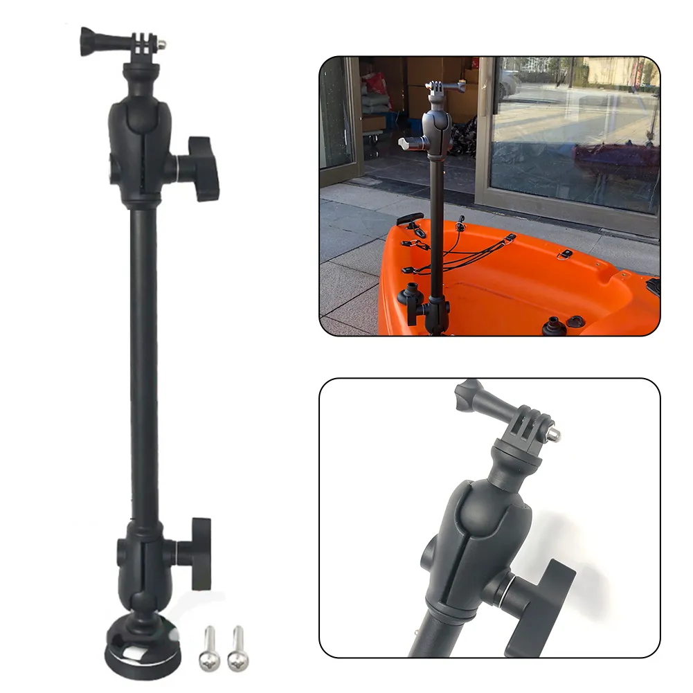 Adjustable Kayak Canoe Camera Mount Base with Long Arm Marine Boat ...