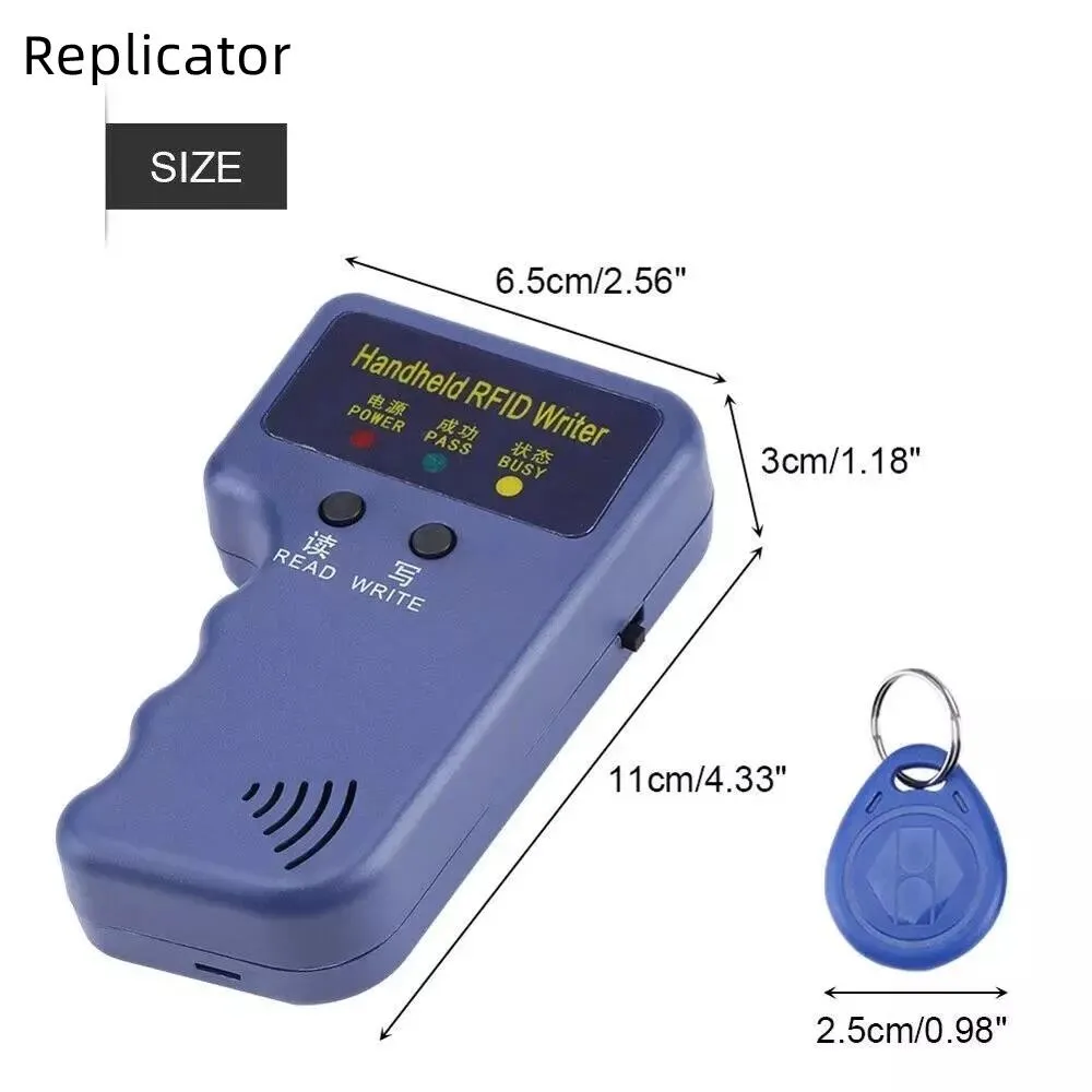 Handheld RFID Reader Writer & 125KHz Key Fob Duplicator - Versatile ID ...