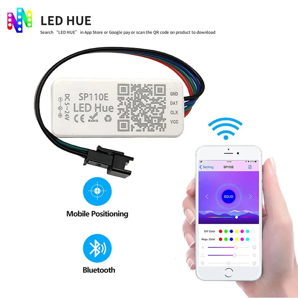 DHgate.com:LED Strip Controller WS2811 WS2812B WiFi Bluetooth App ...