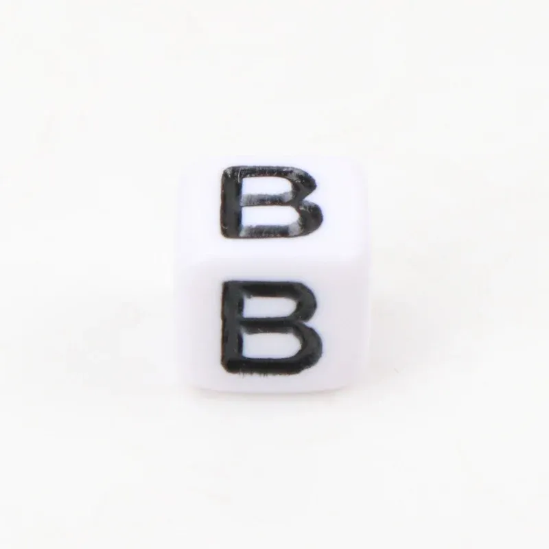 7MM Acrylic Letter Spacer Beads for Jewelry Making, A-Z Alphabet Loose ...