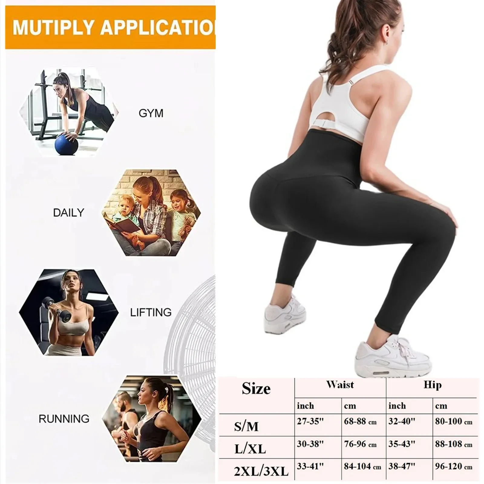 Sauna Pants Women Sweat Capris Slimming Leggings High Waist Thermo ...