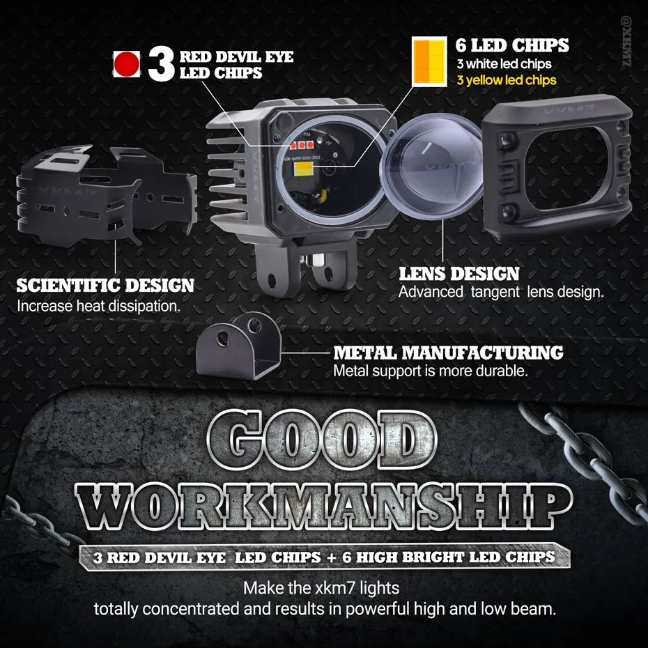 DHgate.com:4x4 Off-Road LED Devil Eyes Spotlight Work Light Bar for ...