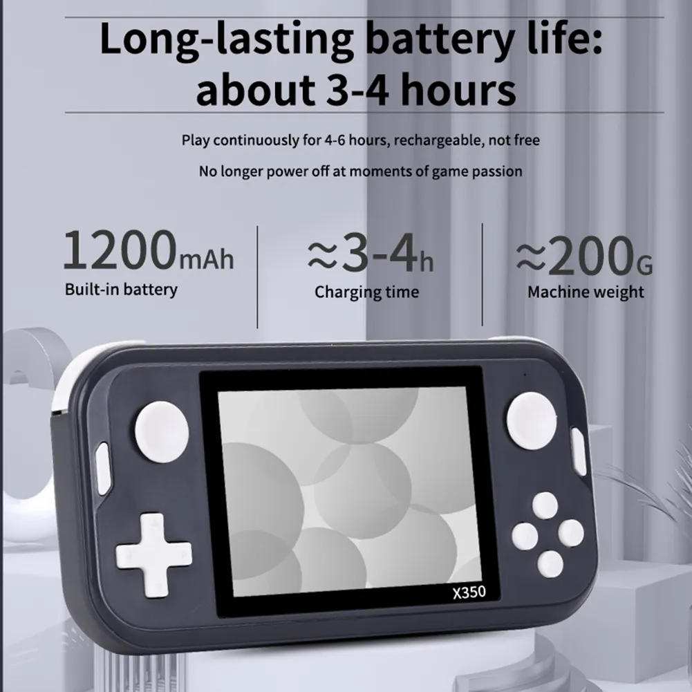 DHgate.com:X350 Handheld Game Console with 8G Built-in 6800+ Games, 3.5 ...