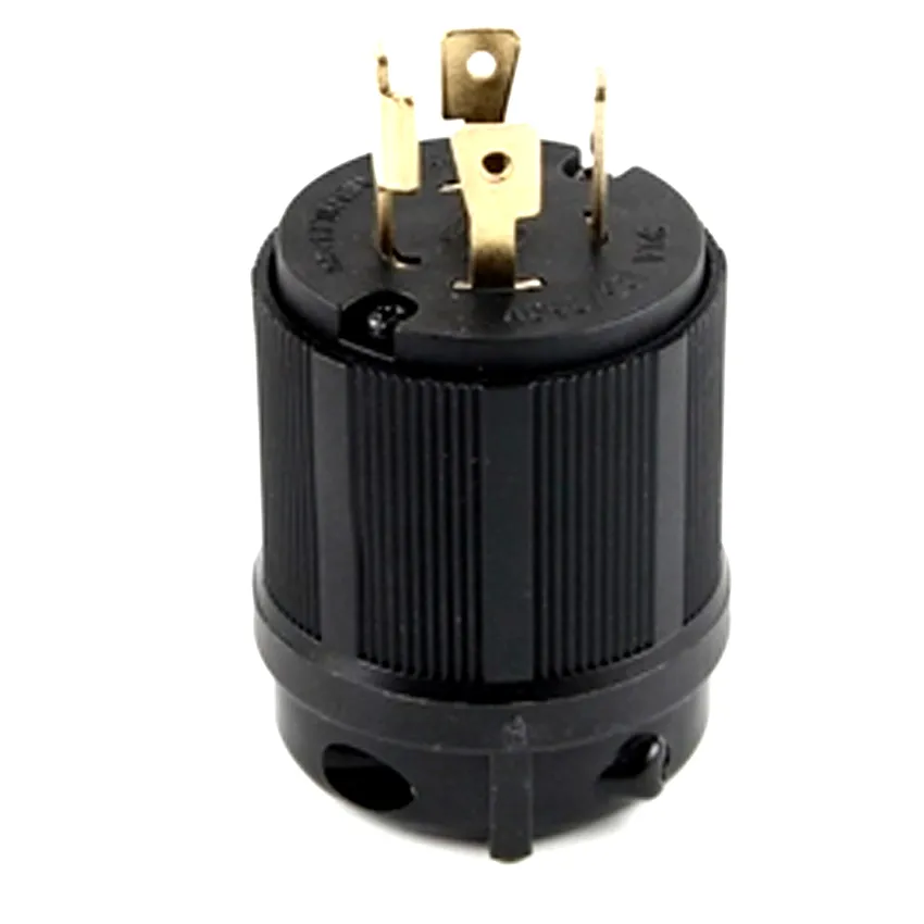 Black NEMA L14-30P & L14-30R 30A 125/250V Industrial Twist-Lock Power ...