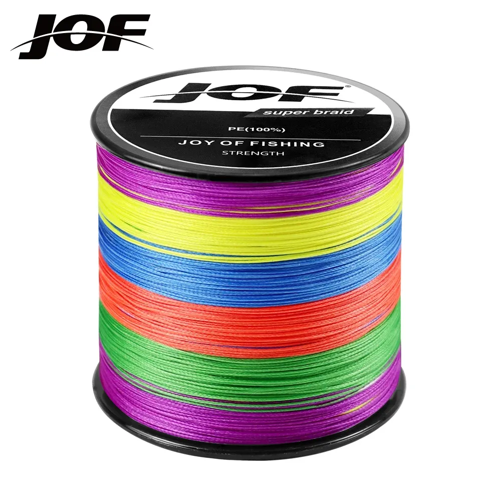 DHgate.com:JOF Red 4-Strand Braided Fishing Line 10-82LB 300M Strong PE ...