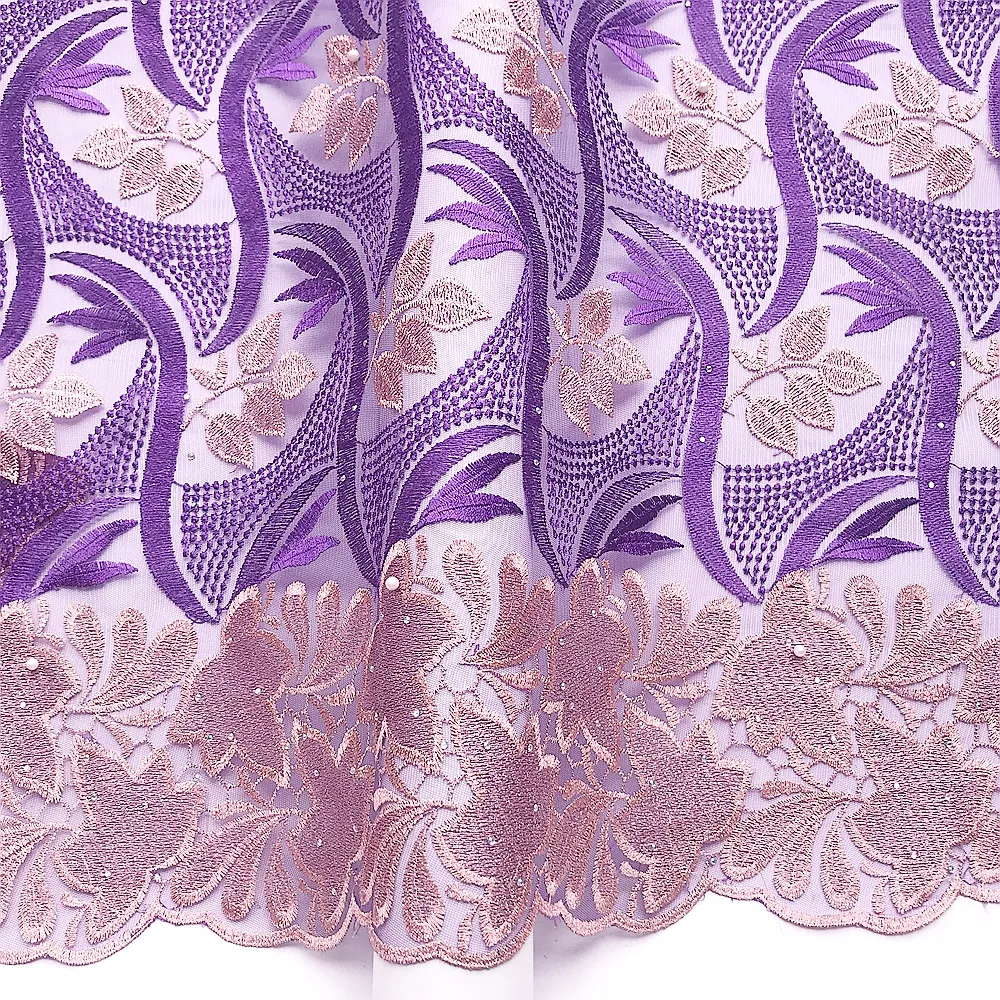 Premium Peach Lace Fabric - 5 Yards of Stunning Guipure Cord Tulle Net ...