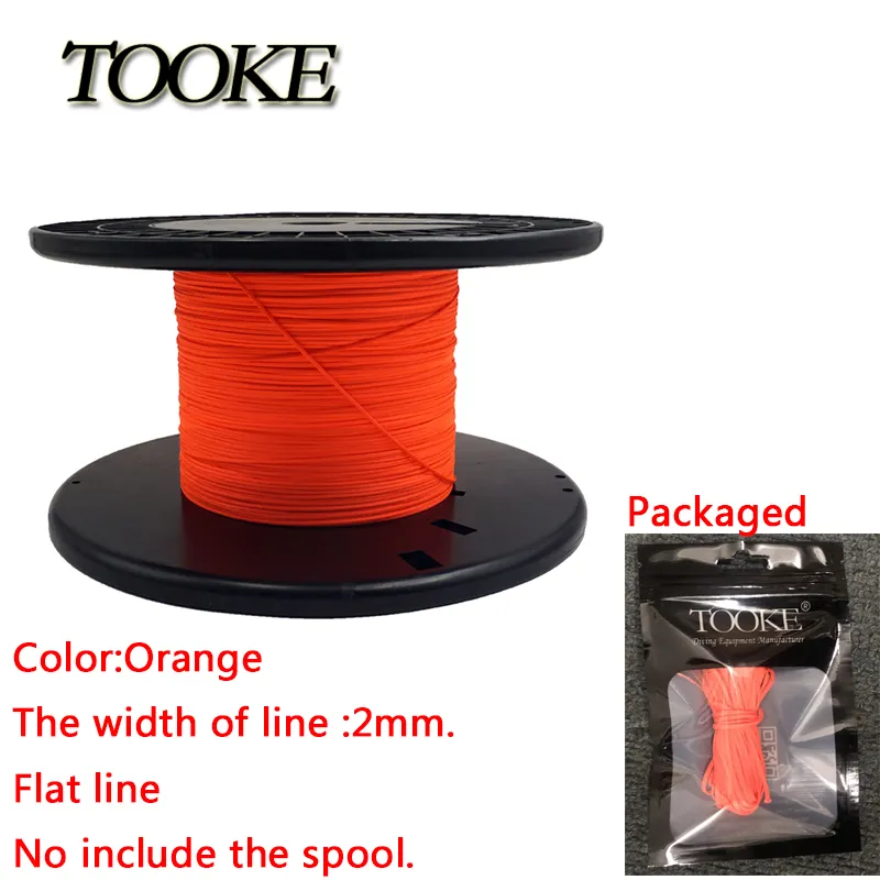 Polyester Fiber Flat Diving Reel Line Underwater Finger Spool Cord Rope ...