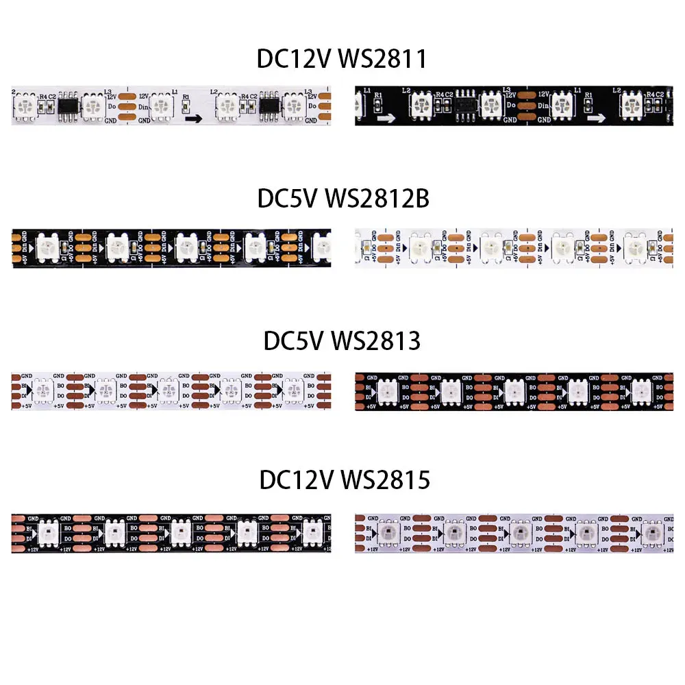 DHgate.com:WS2812B/WS2811/WS2813/WS2815 LED Strip Lights - 5050 RGB ...