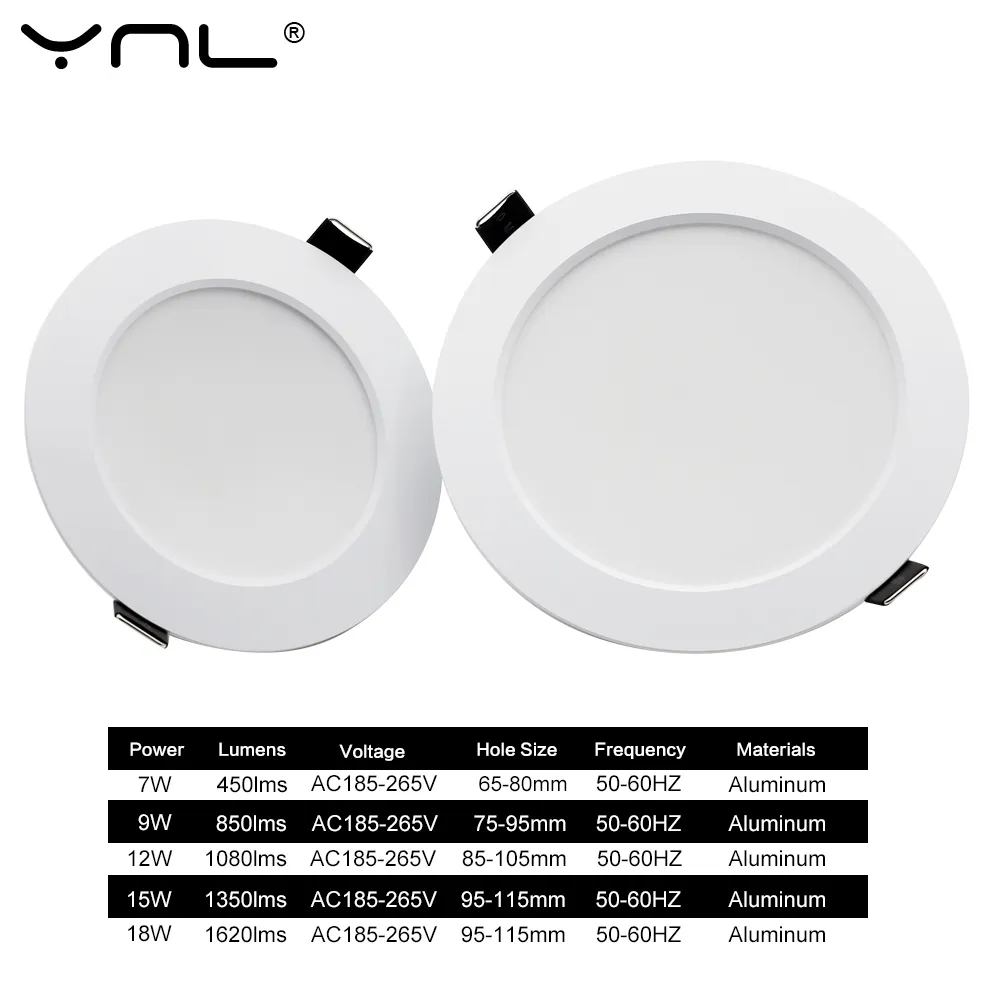 DHgate.com:Spot Lamp Bulbs: Adjustable 7W-18W LED Recessed Downlight ...