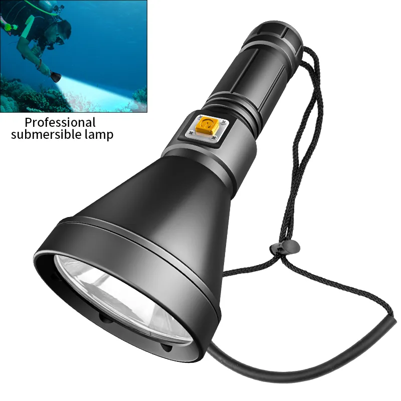 Professional Diving Flashlight: High-Intensity Waterproof Underwater ...