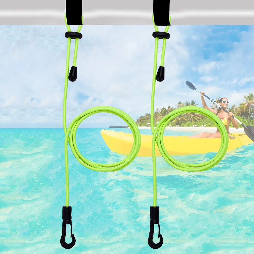 DHgate.com:2-PackFishing Kayak Paddle Leash, Elastic Bungee Coil Kayak ...