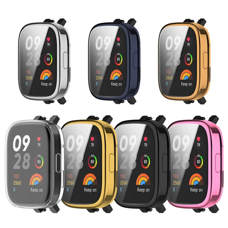 Protective Watch Cover: Soft Silicone Case With Screen Protection ...