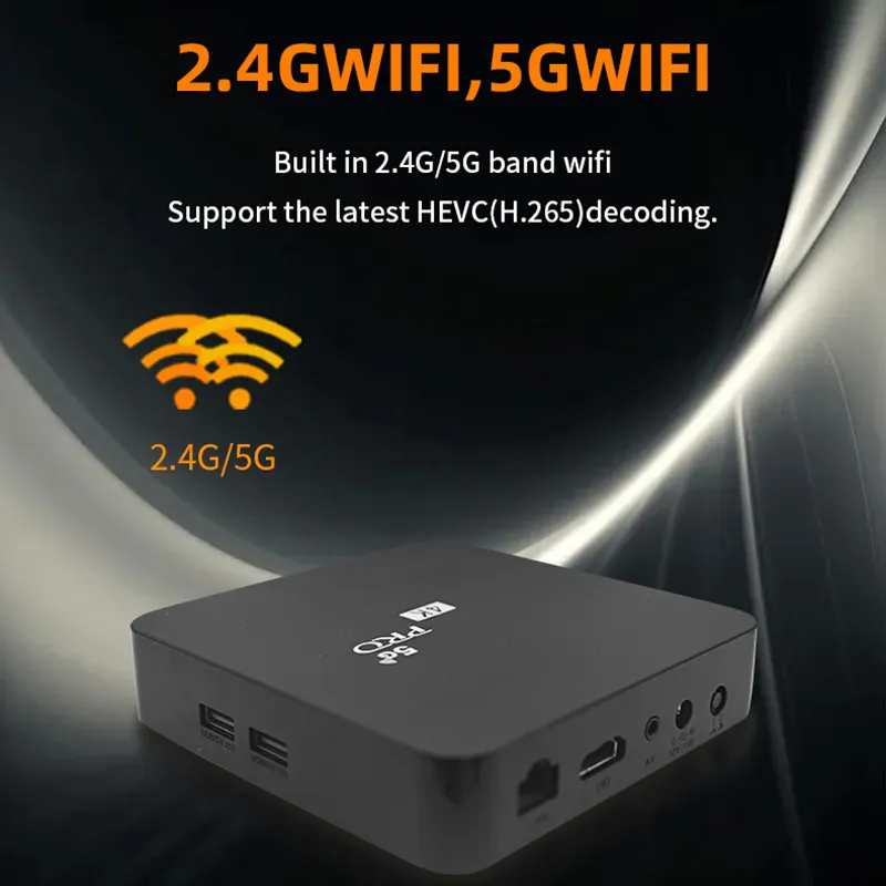 Smart TV Box: 4K Media Player 1GB RAM, 8GB ROM, 2.4G/5G WiFi, 3D ...