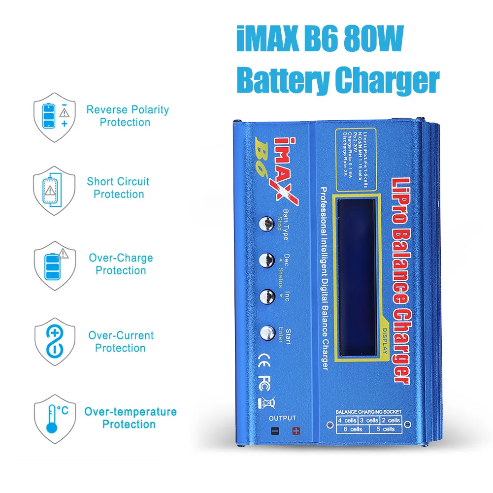 DHgate.com:Upgraded 2024 80W IMAX B6 LCD RC Lipo NiMH Battery Balance ...