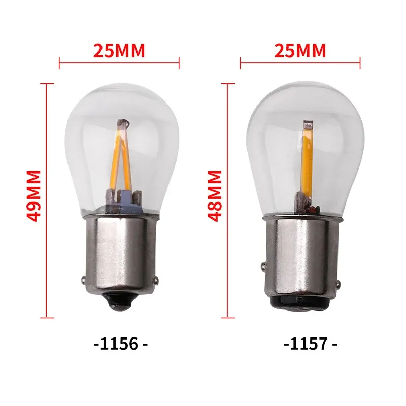 DHgate.com:Brilliant Dual-Color LED Bulbs: 1156 P21W BA15S & 1157 ...