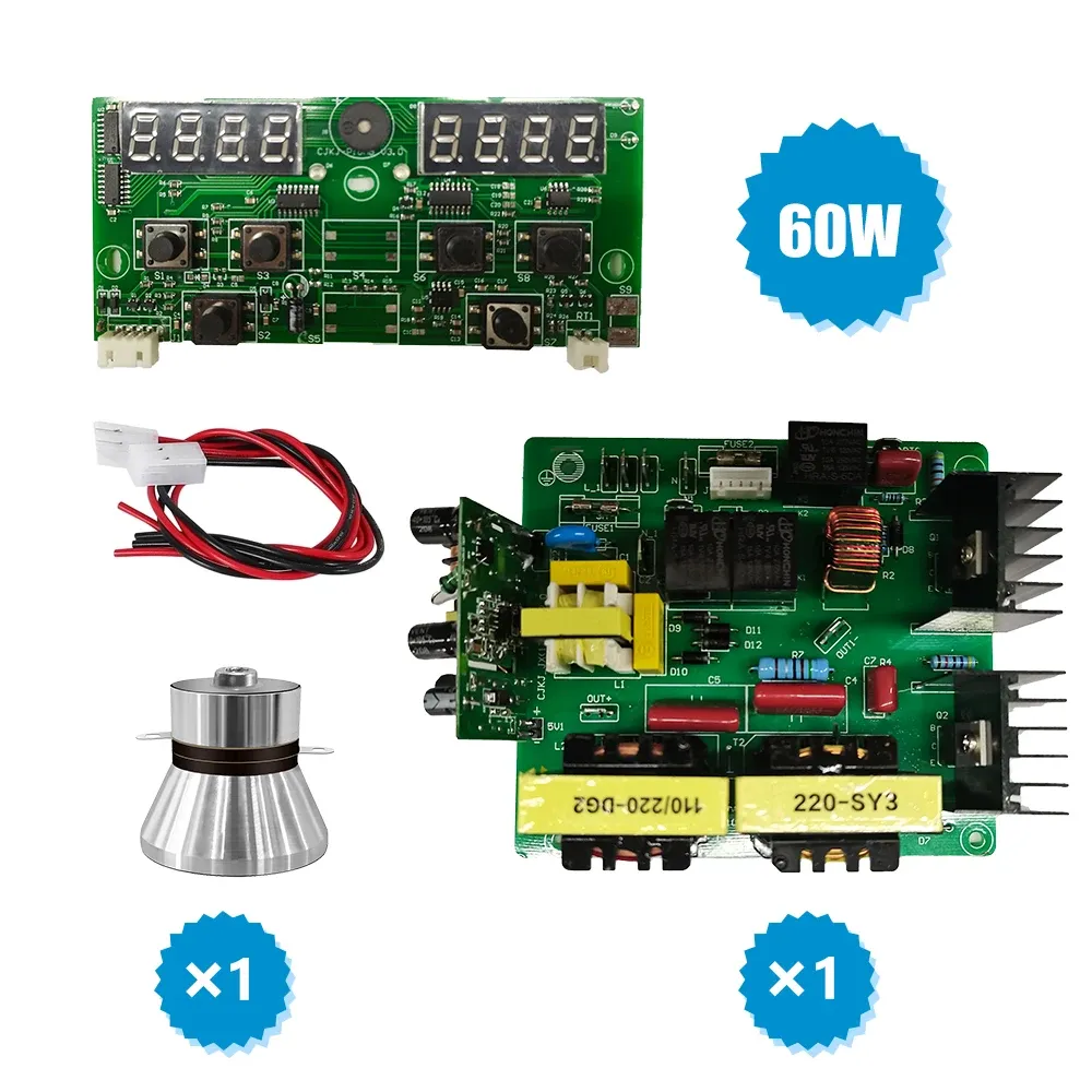 40KHz Digital Display Circuit Board With Ultrasonic Transducer PCB ...
