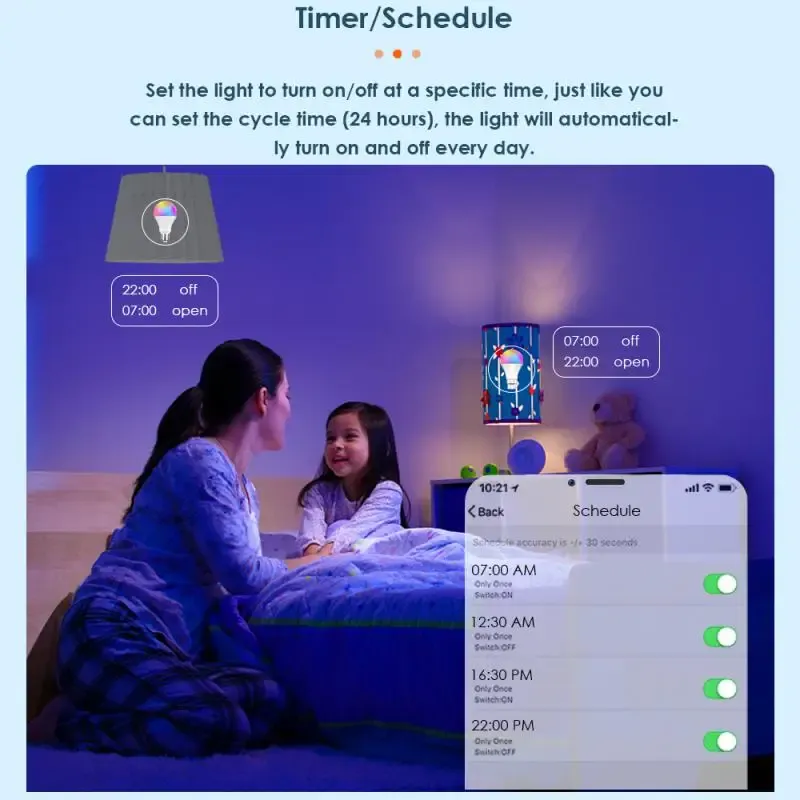 DHgate.com:Tuya Smart LED Light Bulb, Dimmable RGBCW Color Changing ...