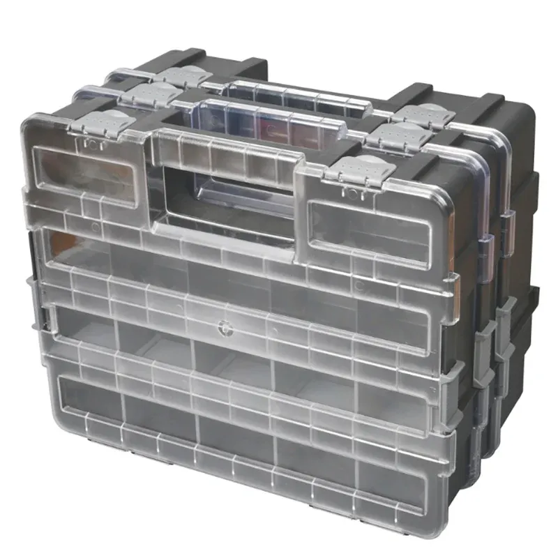 Stackable Toolbox Parts | Multi-Grid Plastic Accessory Case | Hardware ...