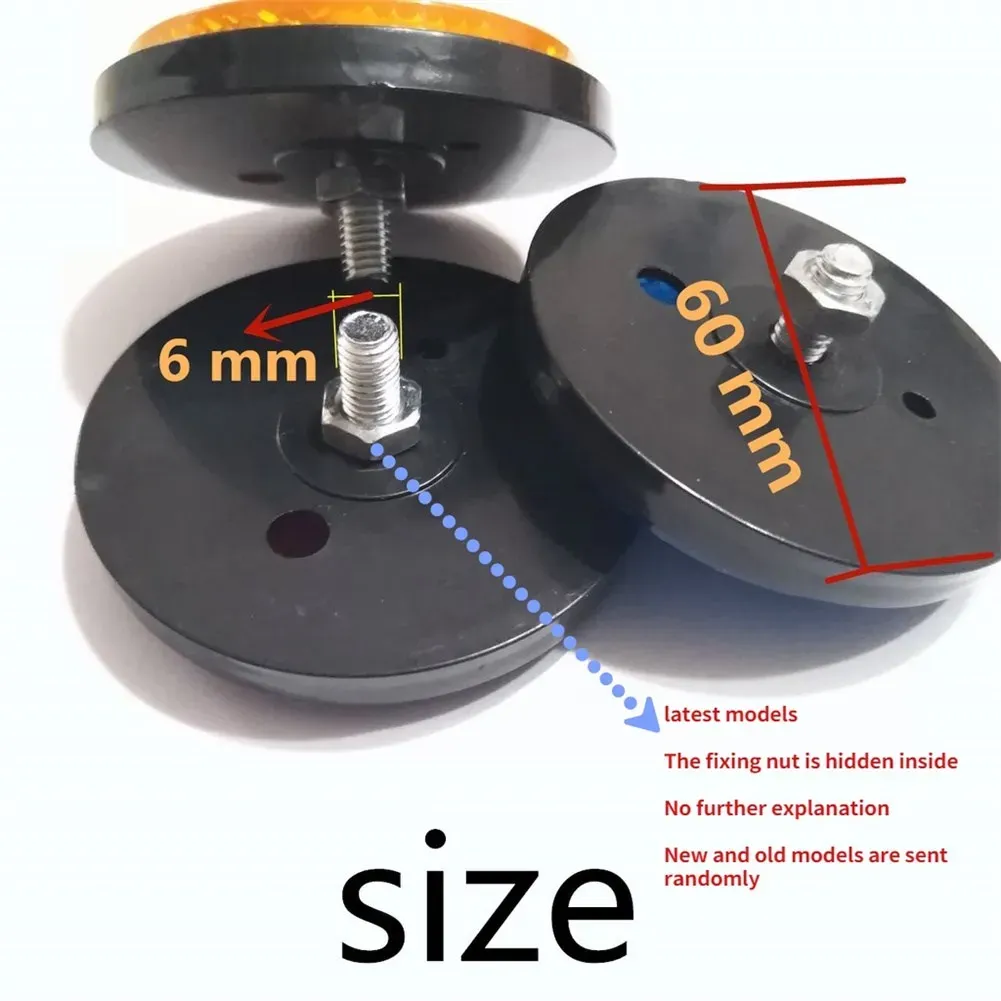 2X Bicycle Round Reflector Bike Reflective Tackle Night Safety ...