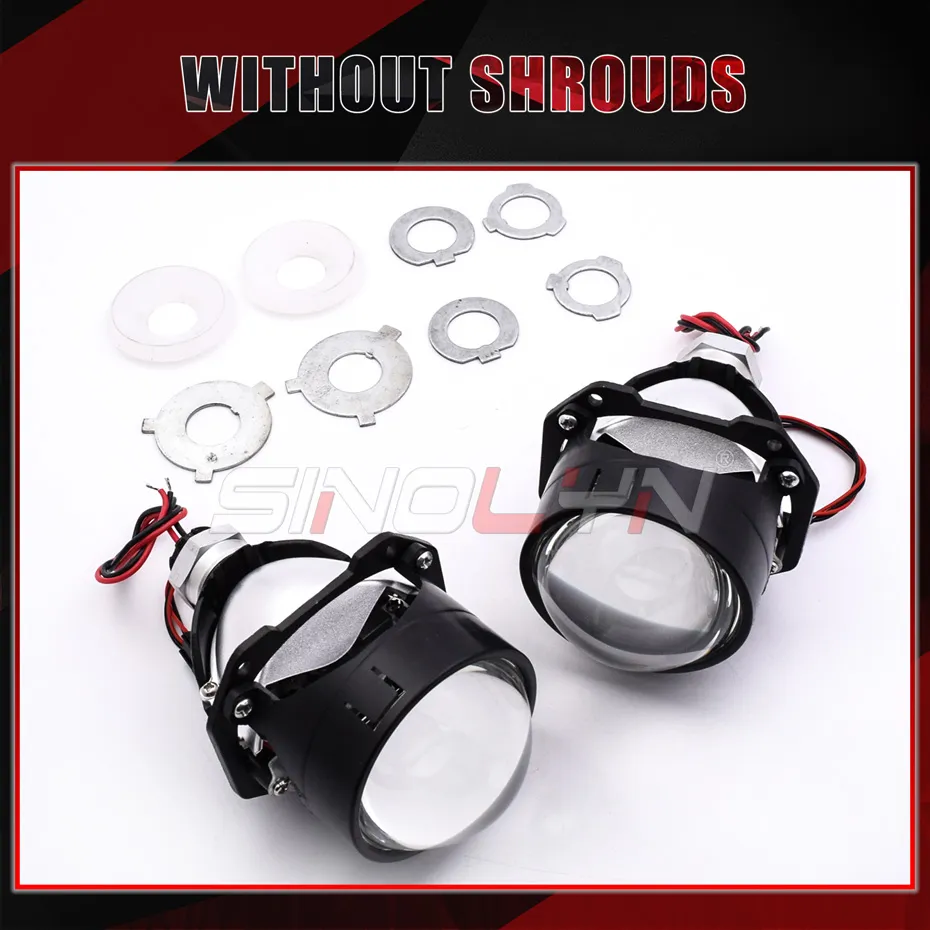 5 Inch Bi LED Projector Lenses For Cars & Motorcycles H7 H4 H1 9005 ...