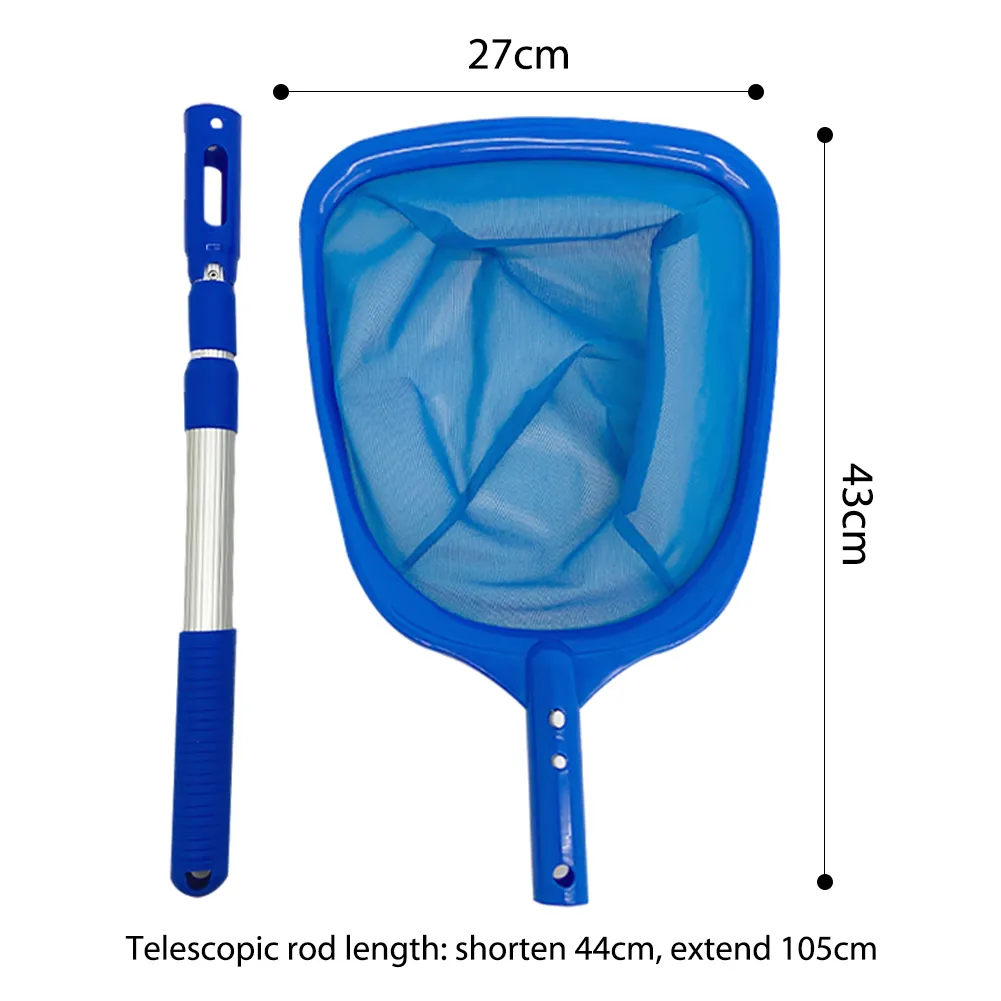 Telescopic Pool Leaf Skimmer Net - Extendable Debris Catcher with Mesh ...