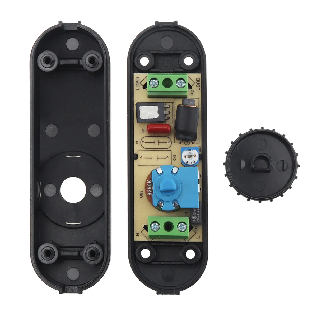 220V LED Rotary Inline Dimmer Switch for Table/LED Lamps, Halogen Bulbs ...