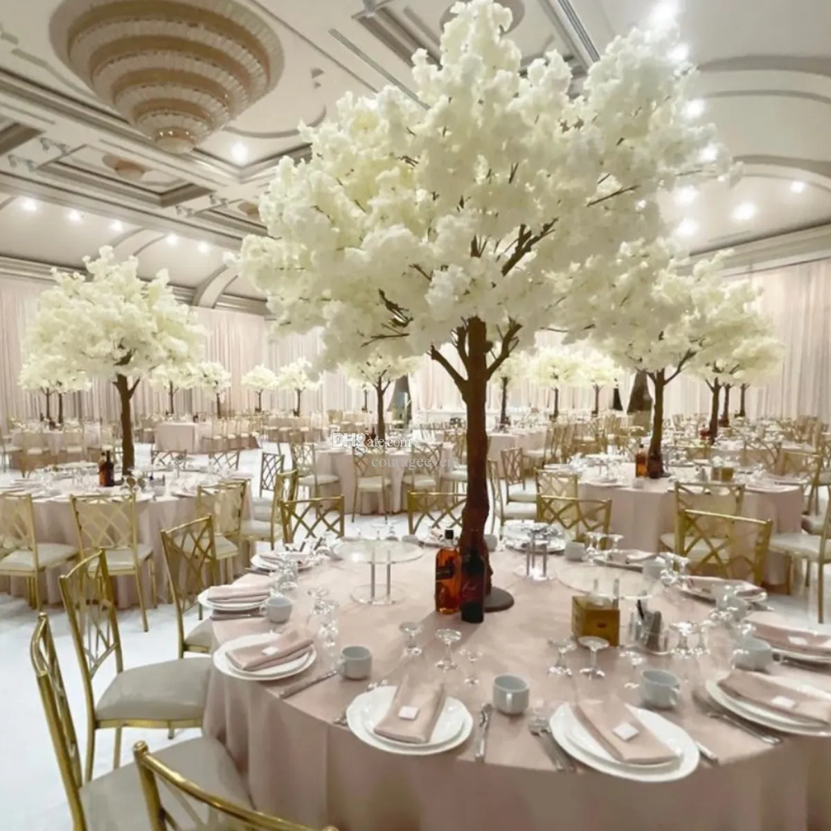 180cm Elegant White Tree Centerpiece: Premium Table Decoration for ...