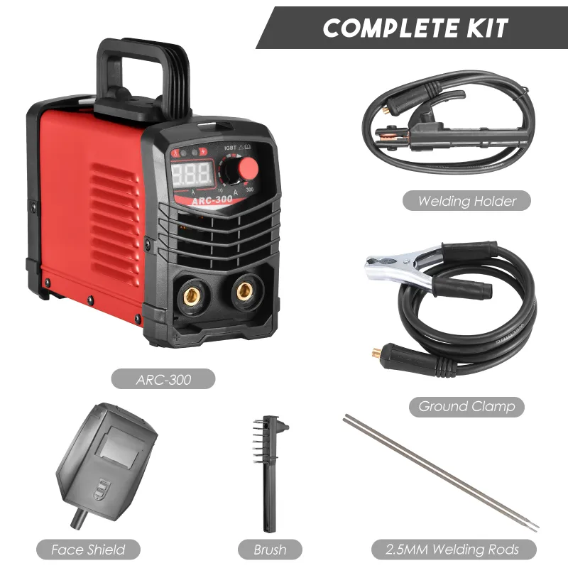 Upgraded 300A 2-in-1 MIG/ARC Welder Machine - Portable Inverter Welder ...