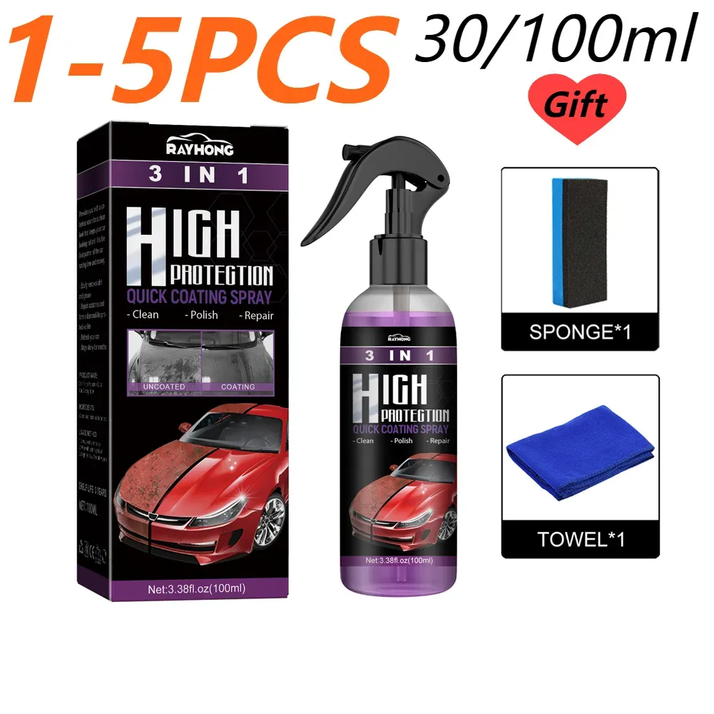 DHgate.com:3 In 1 Car Ceramic Coating Spray 100ml Auto Nano Ceramic ...