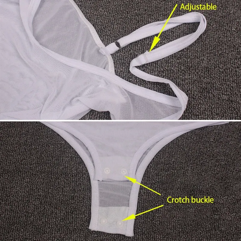 Sheer Mesh See-Through Bellydance Bodysuit for Women from Dhgate Dance ...