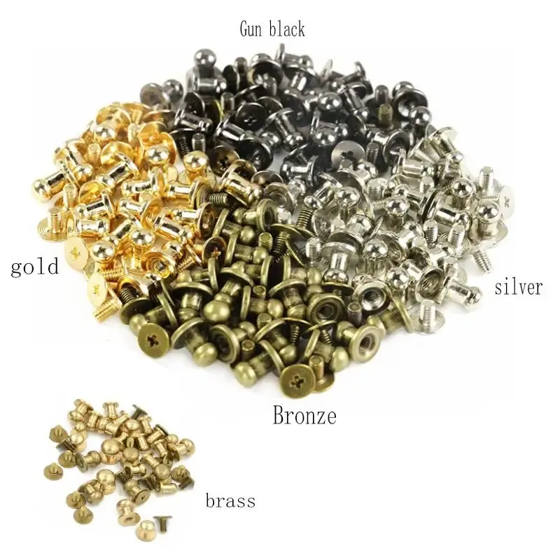 DHgate.com:20 Sets Metal Alloy Rivet Screw Monk Head Spikes Punk Leathercraft Hardware Decors ...