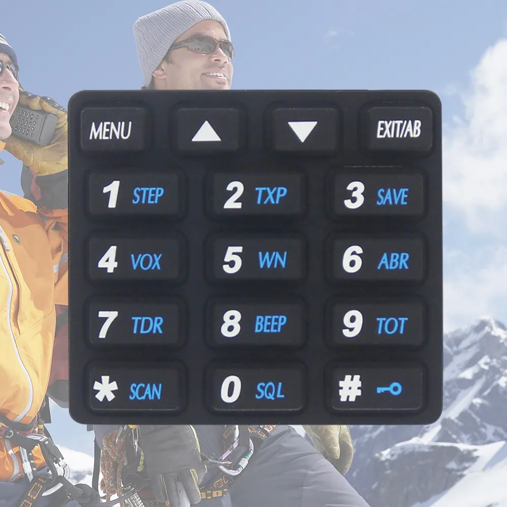 Silicone Numeric Keypad Replacement Parts for Baofeng UV-82 UV-82HP Walkie Talkie Keyboard ...