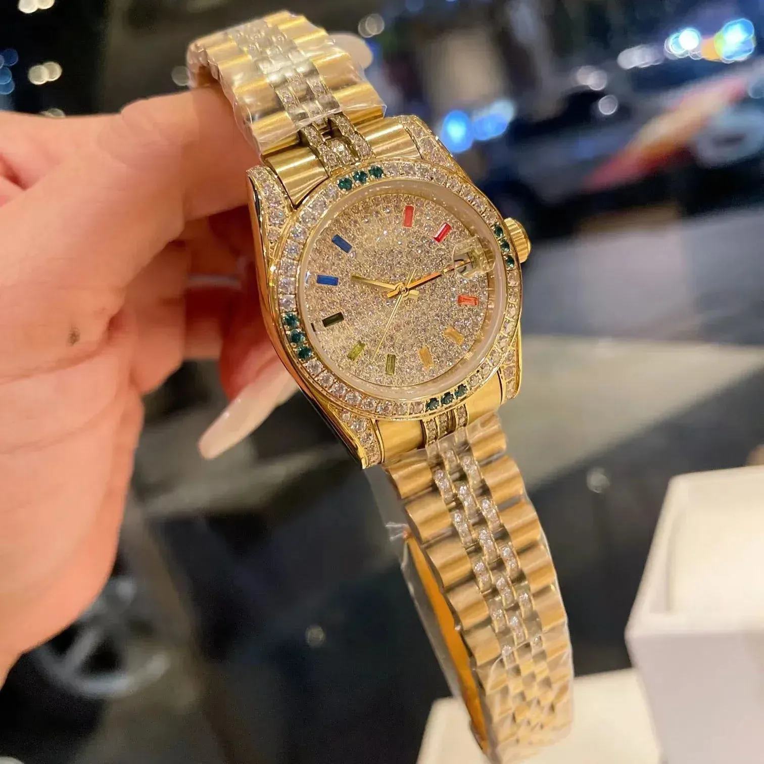 Women's Designer Watches 31mm Round Stainless Steel Waterproof Wrist ...