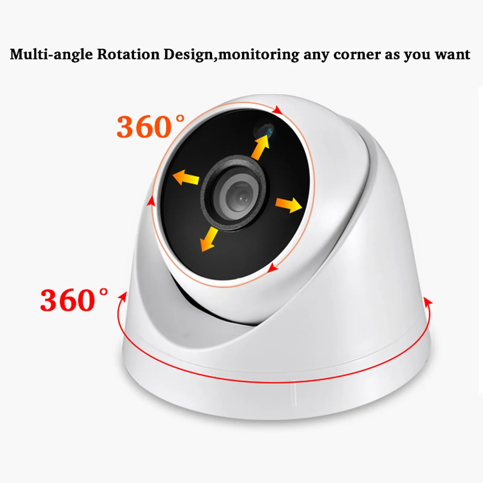 5MP BNC AHD Mini Dome Camera - Infrared, 2.8mm Wide-Angle Lens, Indoor ...